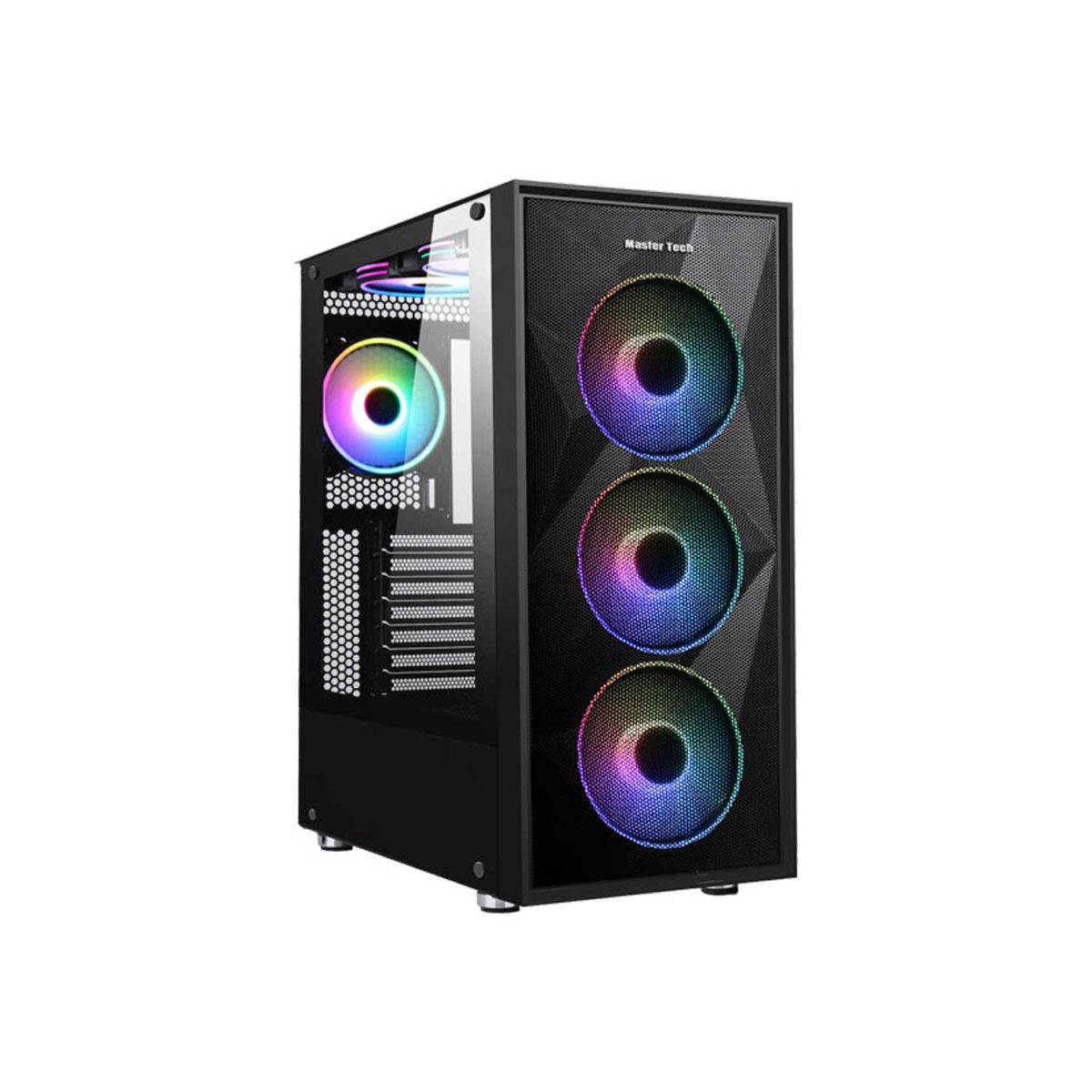 قاب کیس مسترتک مدل MasterTech Hunter X Gaming – پالس پی سی