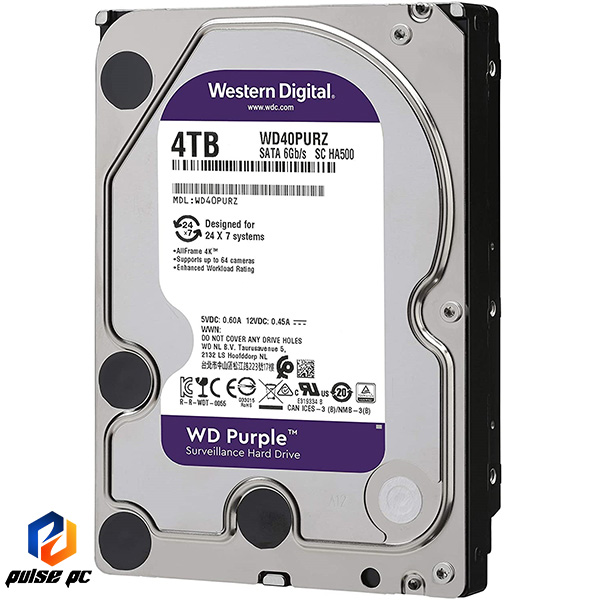 هارد دیسک استوک وسترن دیجیتال مدل HDD 4T PURPLE WD – پالس پی سی